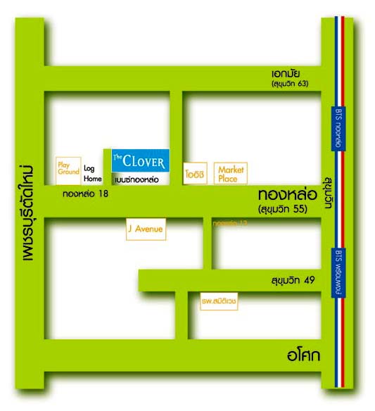 THE CLOVER THONGLOR map | คอนโดใหม่ 2567 / 2024, รีวิว คอนโด, คอนโดเปิด ...