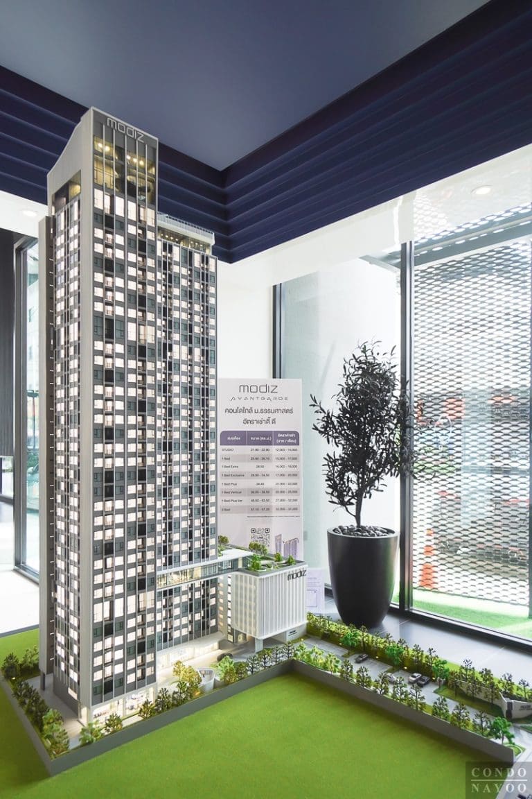 รีวิว คอนโด โมดิซ อาวองการ์ด Modiz Avantgarde ใกล้ ม.ธรรมศาสตร์ รังสิต ...