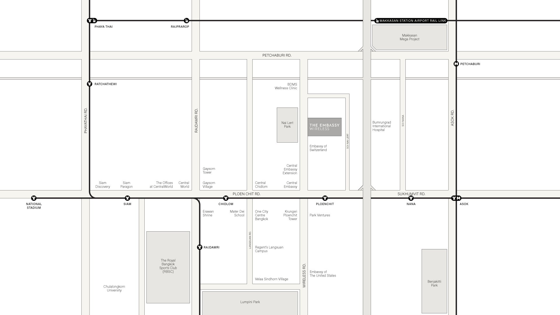 คอนโด ดิ เอ็มบาสซี ไวร์เลส The Embassy Wireless ติดถนนวิทยุ ใกล้ ...