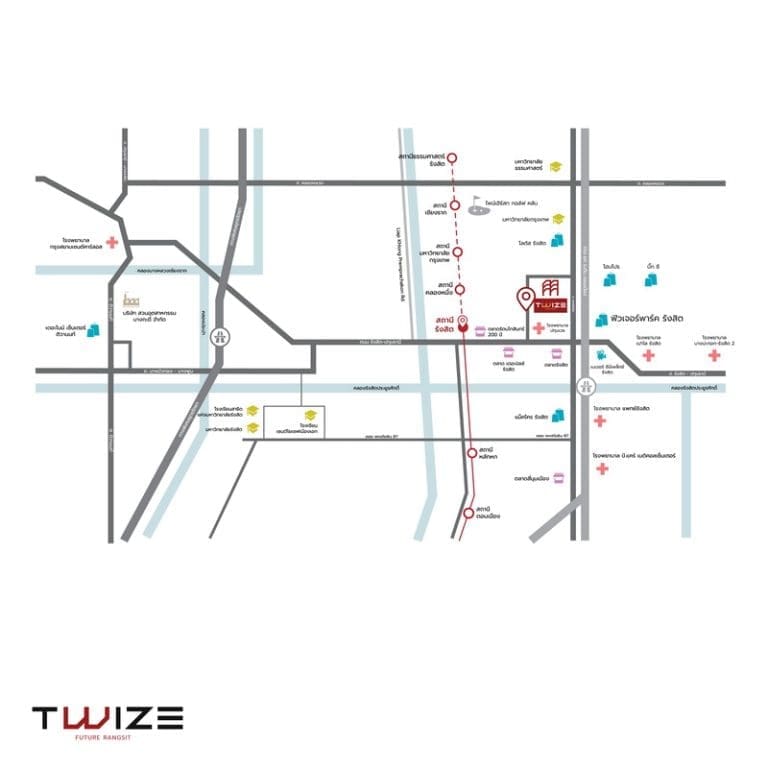 คอนโด ทไวซ์ ฟิวเจอร์ รังสิต Twize Future Rangsit คอนโดห้องใหญ่ ใกล้ Future Park รังสิต เริ่ม 1. ...