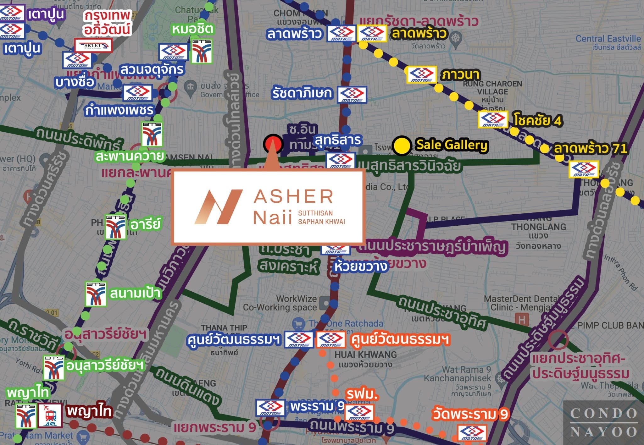 EP.531 รีวิว Asher Naii สุทธิสาร-สะพานควาย คอนโดใหม่เป็นส่วนตัว ฟังก์ชันตอบโจทย์ ใกล้รถไฟฟ้า MRT ...